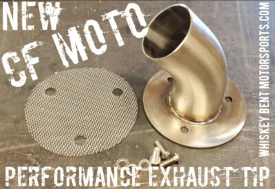 CF-MOTO U-FORCE Z-FORCE PERFORMANCE 45° BEND EXHAUST TIP CFMOTO UFORCE ...