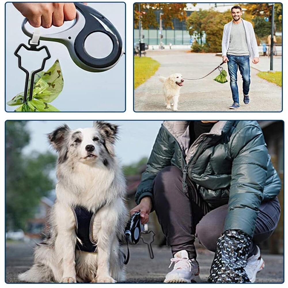 Leash Attachment Waste Bag Carrier Large Bearing Capacity Dog Poo Bag ...