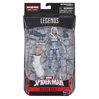 Marvel Legends Spider-Man Kingpin Series Silver Sable Action Figure ...