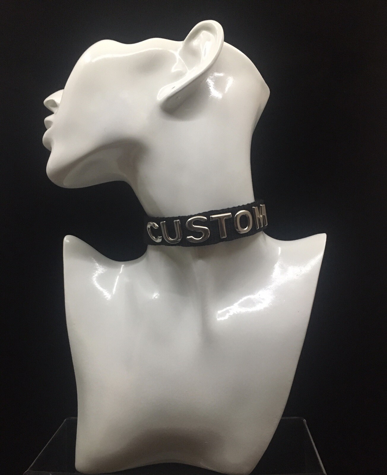 Bondage Necklace Collar Neck Choker Sexy Fetish Club Masquerade BDSM ...