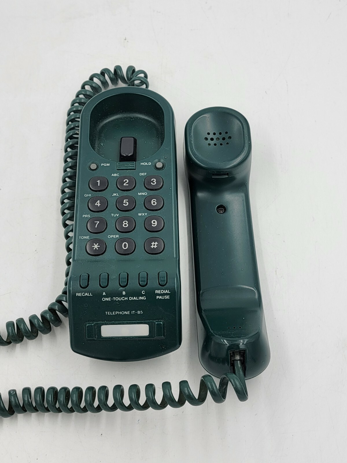 Corded Telephone Sony IT-B5 Landline Wall Desk Phone Push Button Green ...