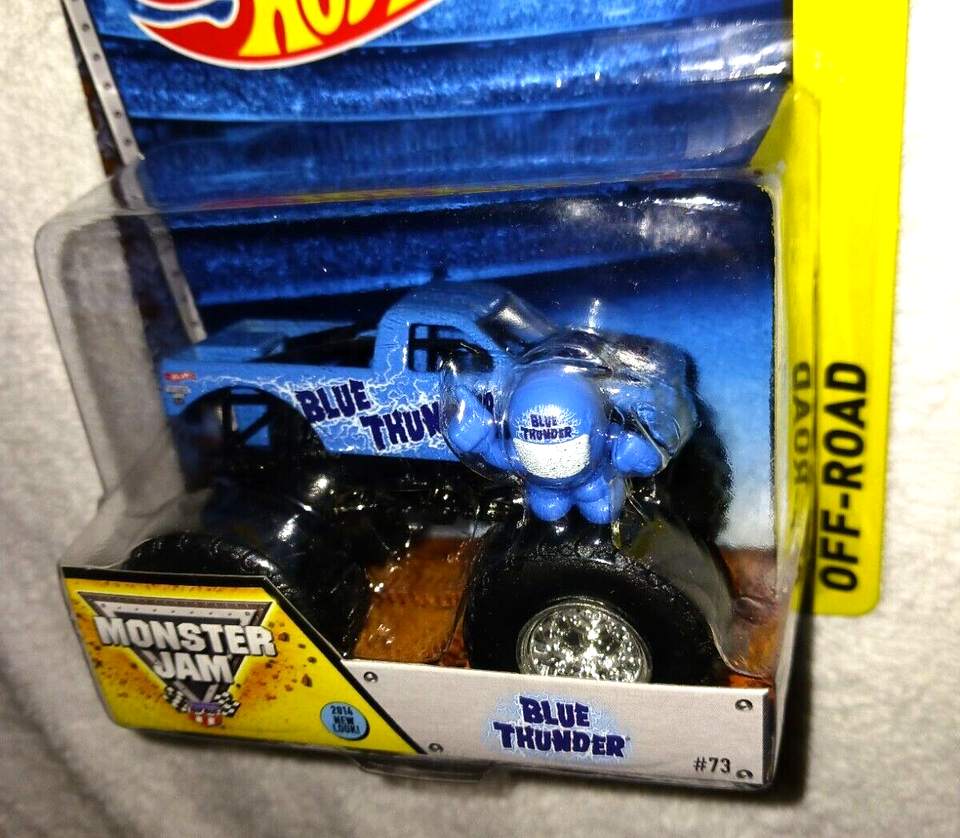 Hot Wheels Monster Jam BLUE THUNDER w/MONSTER JAM FIGURE - 1/64 MONSTER ...