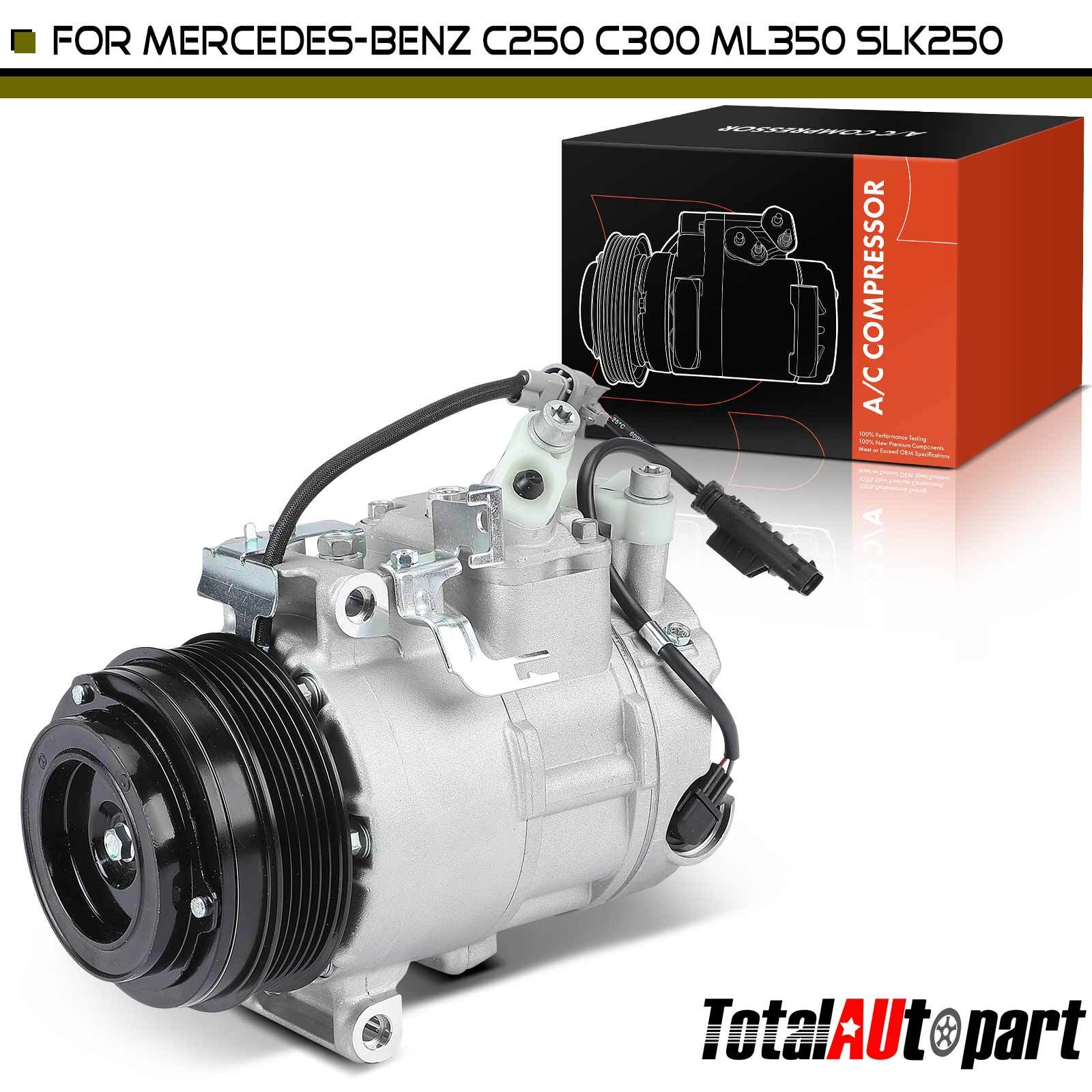 AC A/C Compressor with Clutch for Mercedes-Benz C250 SLK250 C300 ML350 ...