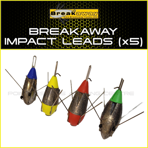 BREAKAWAY IMPACT LEADS - ALL SIZES (x5) - NEW - SEA FISHING WEIGHTS ...