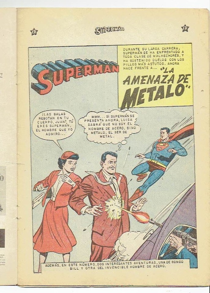 MEXICAN ADVENTURE COMICS #225 1st SUPERGIRL SUPERMAN NOVARO MEXICO IN ...