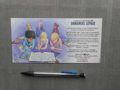 Emmanuel Lepage Cardboard Invitation For EXPOSURE OF 2008 Mint | eBay ...