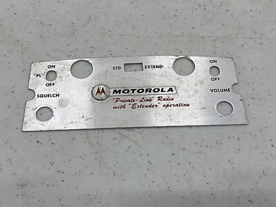 Motorola Motrac Mocom-70 Control Head Escutcheon Faceplate Private Line ...