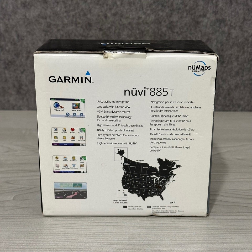 New Garmin nuvi 885T Voice Activated GPS Navigation System | eBay