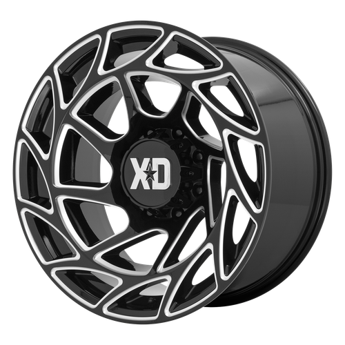 20x12 XD XD860 Onslaught Gloss Black Milled Wheels 8x170 (-44mm) Set of ...