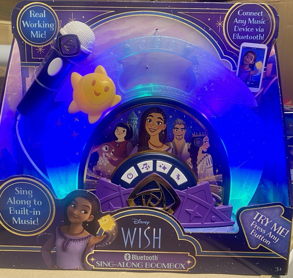 Disney Wish Sing-Along Boombox with Lights and Sounds Brand New | eBay UK