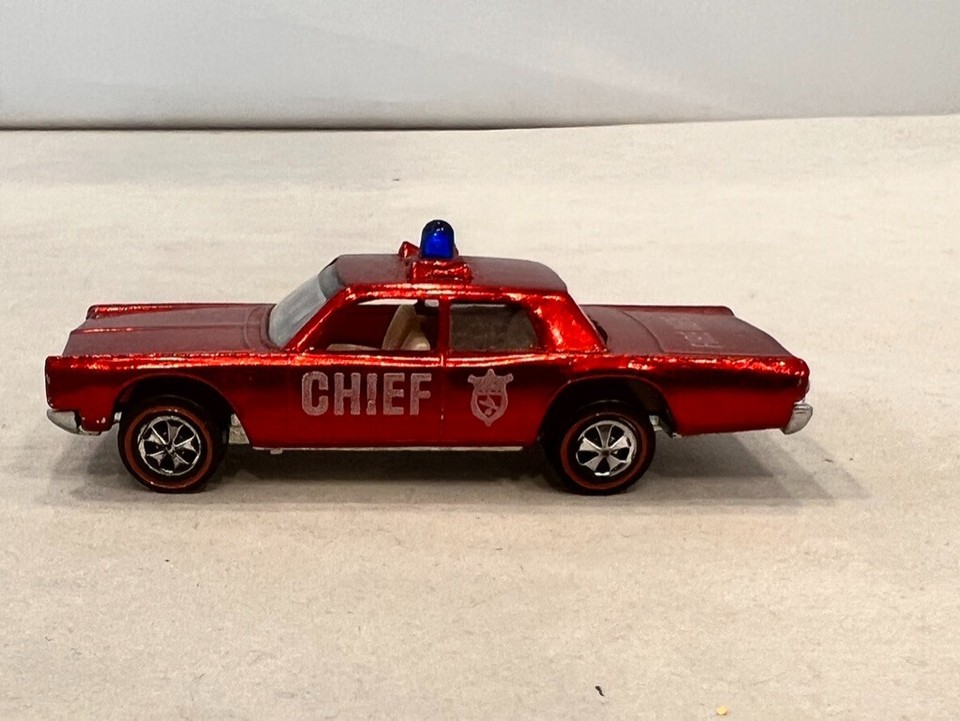Hot Wheels Redline 1968 CRUISER Chief Fire Dept Red Spectraflame Very ...