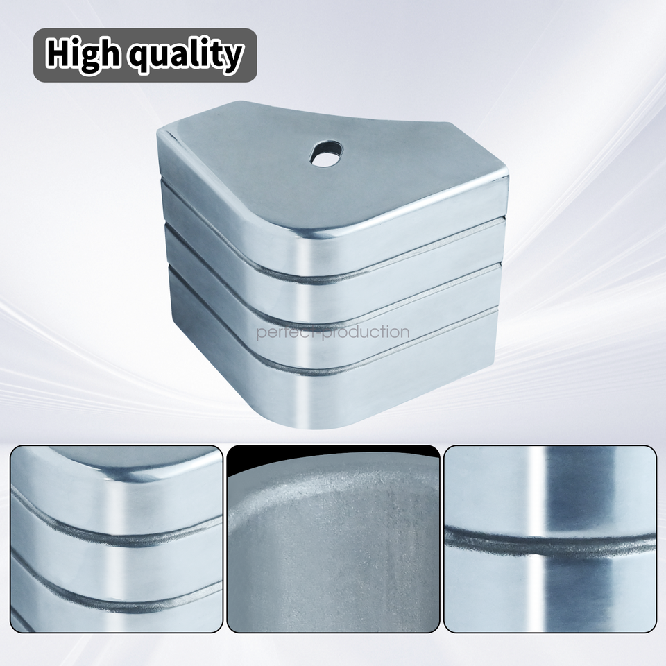 2pcs Aluminum Boat Deck Corner Pack of Pontoon Corner Cap For 90 ...