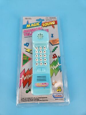 ToyORama Magic Sound Musical Telephone Vintage 1997 Blue RARE TOY-O ...