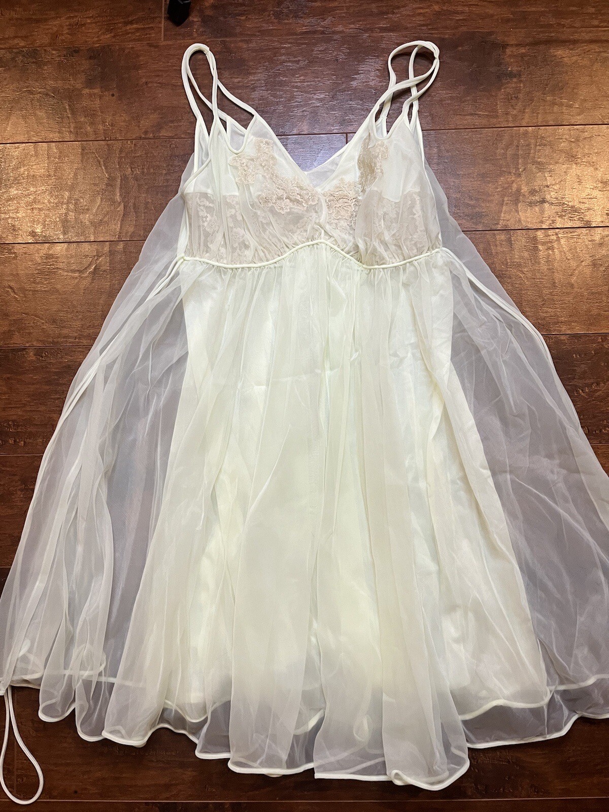 Vintage Vassarette Hollywood Fairy Green Sheer Lingri… - Gem