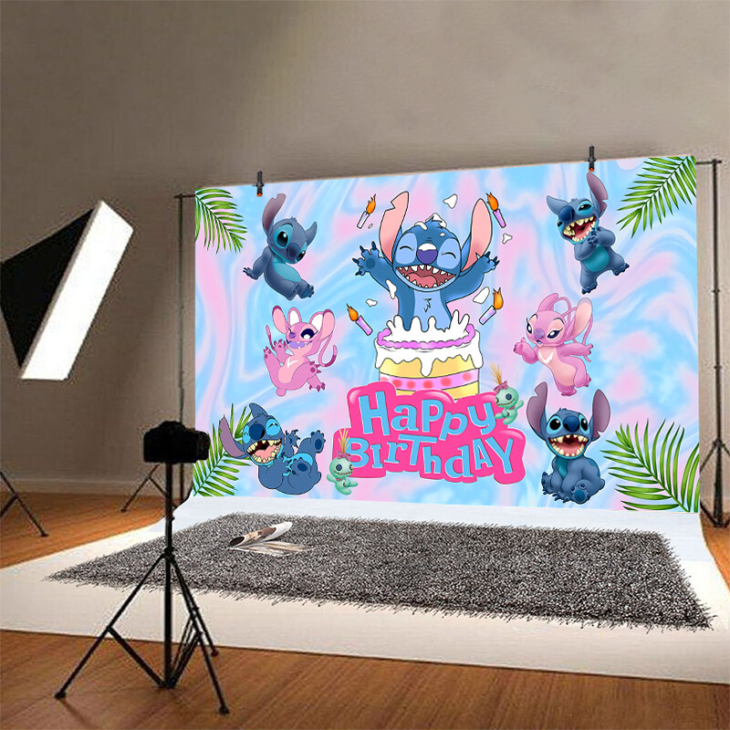 Empty Backdrop From Lilo Photo Backdrop 3x5 Cartoon Lilo And Stitch