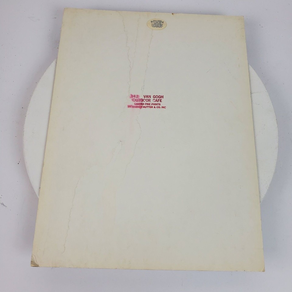 Vintage Vincent van Gogh Outdoor Cafe Limited Print 16x12 Inch by ...