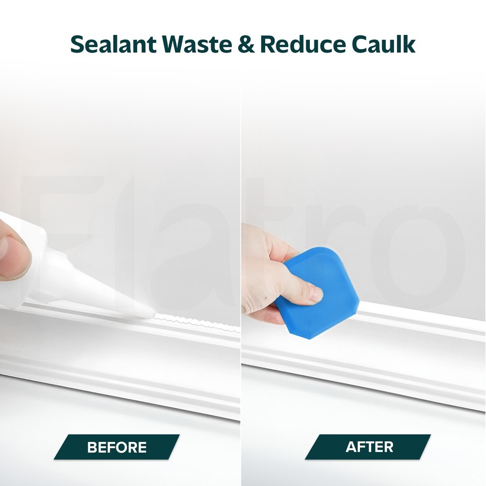 Caulk Grout Remover Tool Kit 1 Silicone Scrapper & 3 Teflon Plastic ...