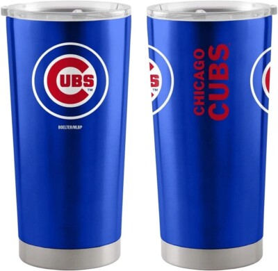 Chicago Cubs 20oz Stainless Steel Travel Tumbler [NEW] MLB Mug Glass ...
