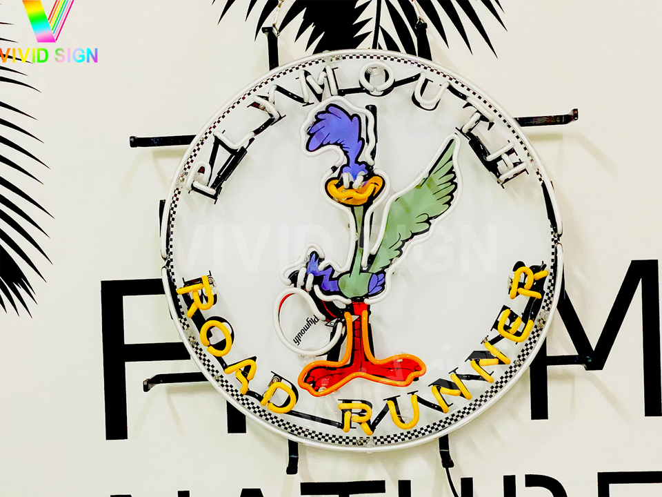 Plymouth Road Runner Garage 24"x24" Neon Light Sign Lamp With HD Vivid ...