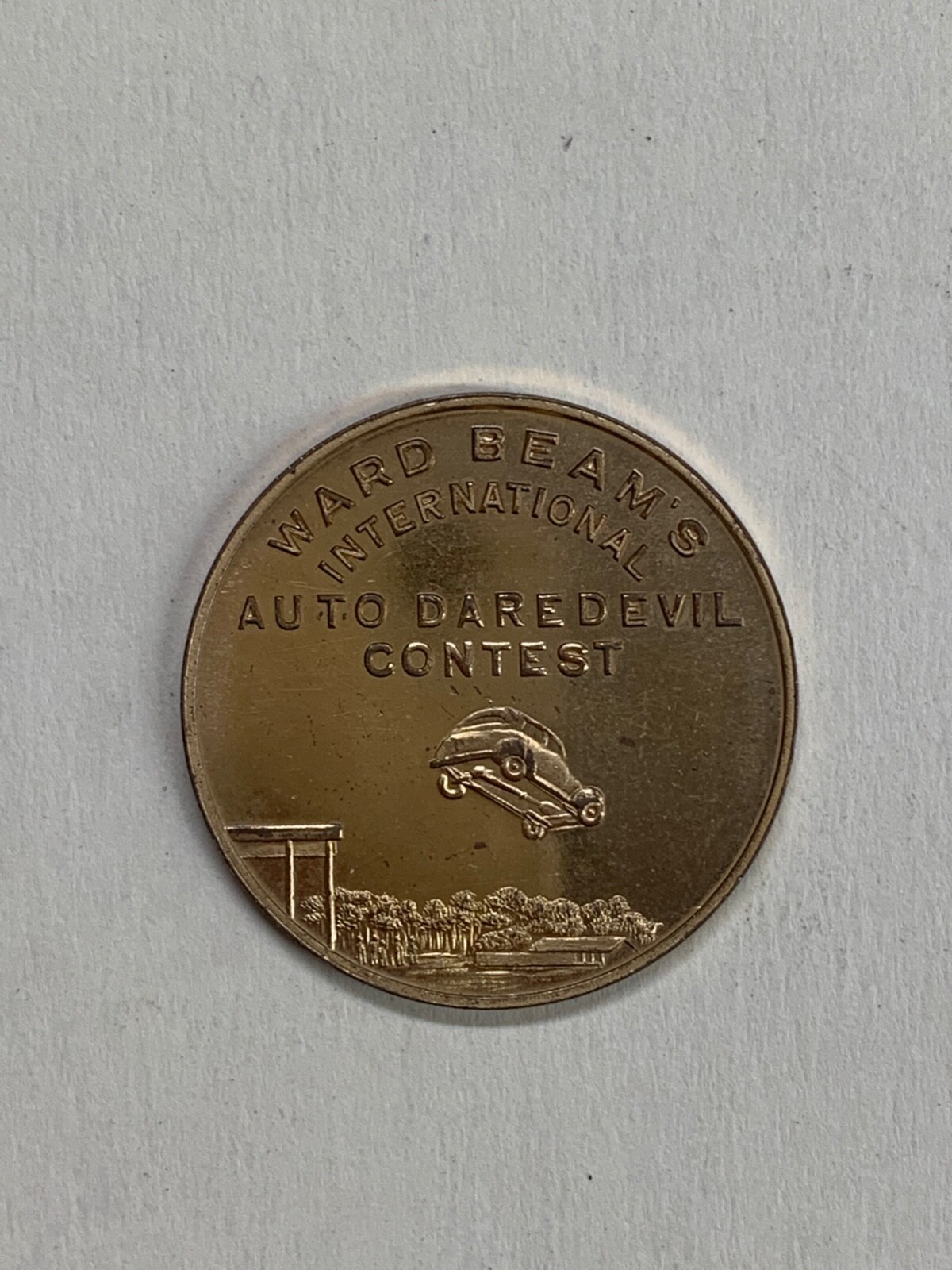 1950’s Ward Beam’s International Auto Daredevil Contest Coin Token | eBay