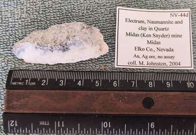 Electrum-Naumannite, Gold-Silver ore, Midas (Ken Snyder) mine, Midas ...