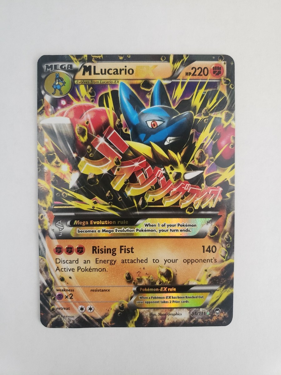 Pokemon Mega Evolution Lucario Card Pokemon M Lucario EX 55/111