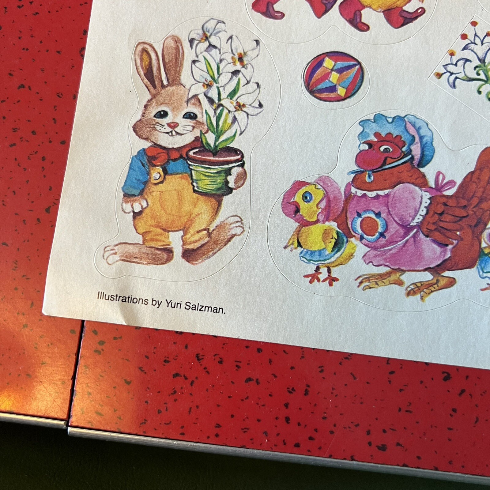 1985 EASTER SPRING STICKERS Yuri Salzman 80s VTG scholastic Extremely ...