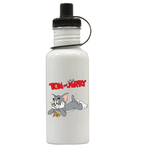 Personalized Custom Tom and Jerry Water Bottle Gift Add Childs Name | eBay