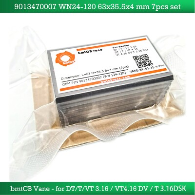 Carbon vane for becker DT/T/VT 3.16 4.16 90134700007 WN124-120 63-35.5 ...