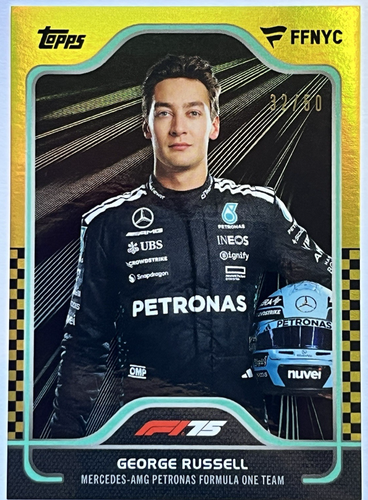 2025 Topps Fanatics Fest Exclusive Formula 1 George Russell Taxi Check ...