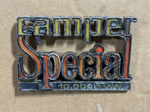 OEM Vintage Chevrolet Chevy Camper Special 10,000 GVW Emblem Badge | eBay