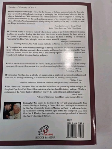 Theology of the Body Explained : A Commentary on John Paul II's Gospel ...