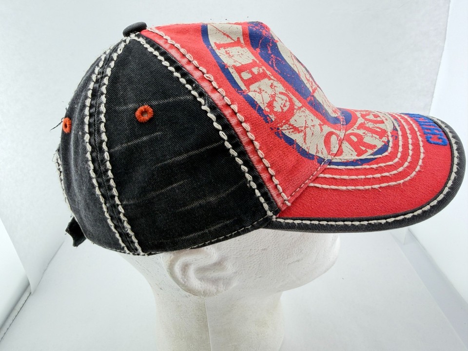 Robin Ruth Chicago Distressed Baseball Cap Hat Men's Adjustable Red ...