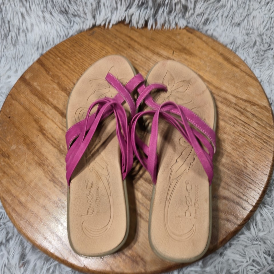 Boc Born Concept Womens Size 8M Flip Flops Strappy Pink Sandals (Winter ...