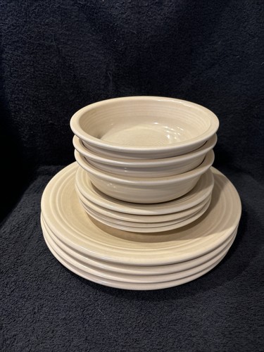 Fiesta Ware Fiestaware Soup Bowl Salad Plate Dinner Plate Set Yellow ...