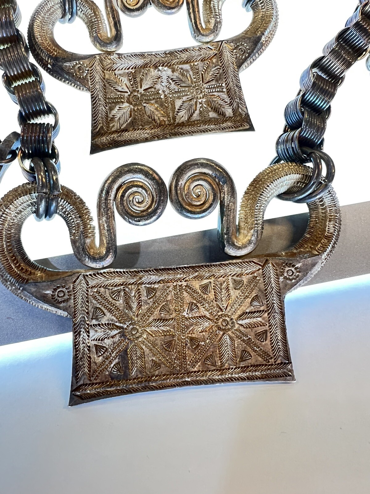 antique Hmong Hill Tribal silver Necklace “Spirit Lock” | eBay