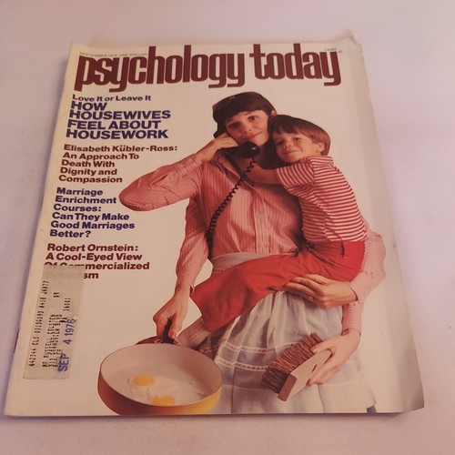1976 September, Psychology Today Magazine, Housewives & Housework ...