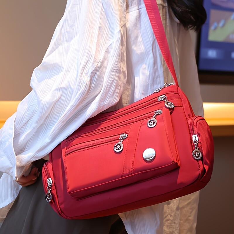 Women Bag Multi-Pocket Large Capacity Single-Shoulder Crossbody Bag ...