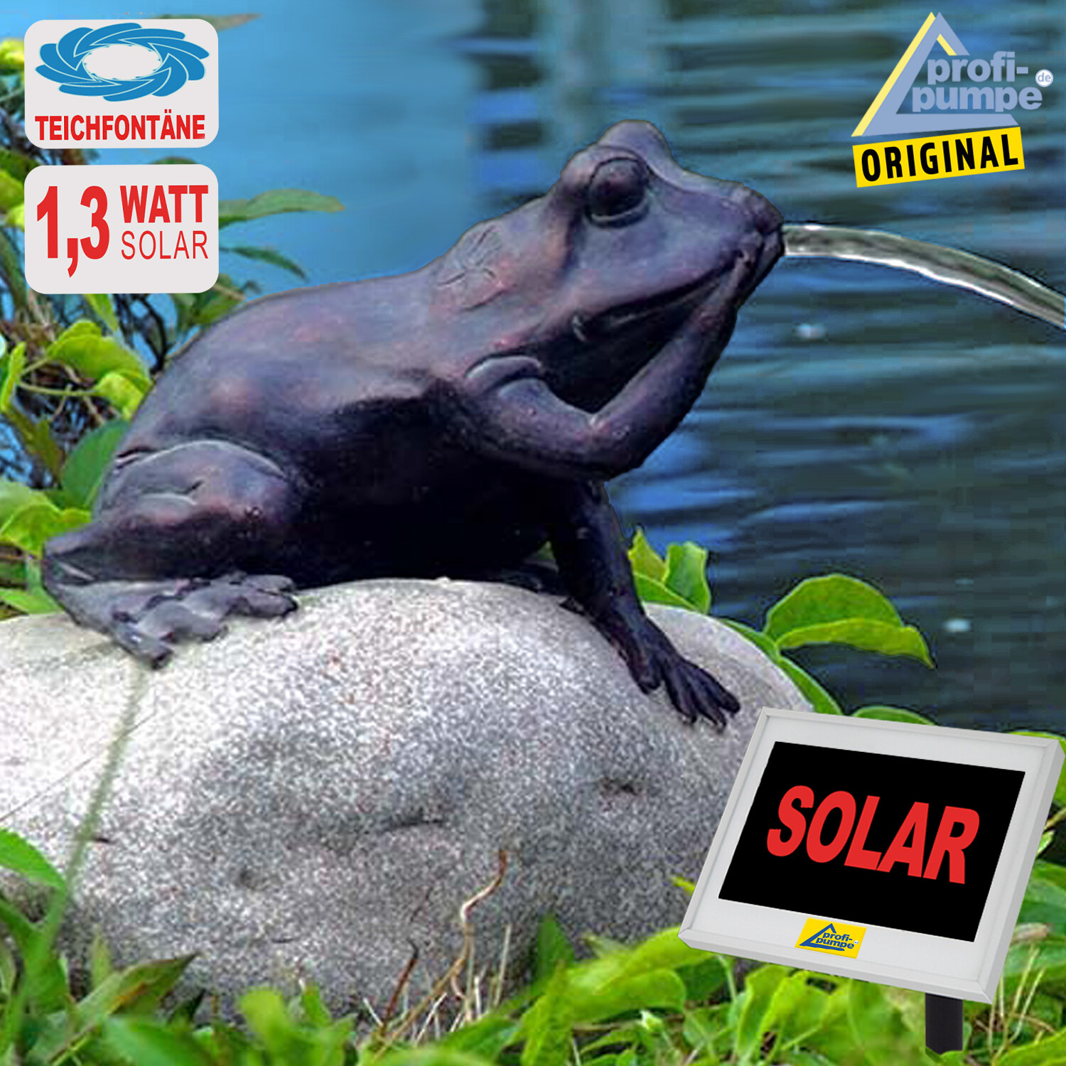 SOLAR WATER FEATURE SOLAR FOUNTAIN GARDEN SOLAR POWERED OUTDOOR CASCADE ...