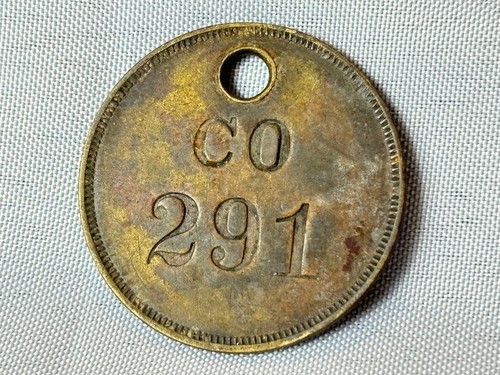 Vtg Brass Bethlehem Steel Employee Tool Chit # 291 | eBay