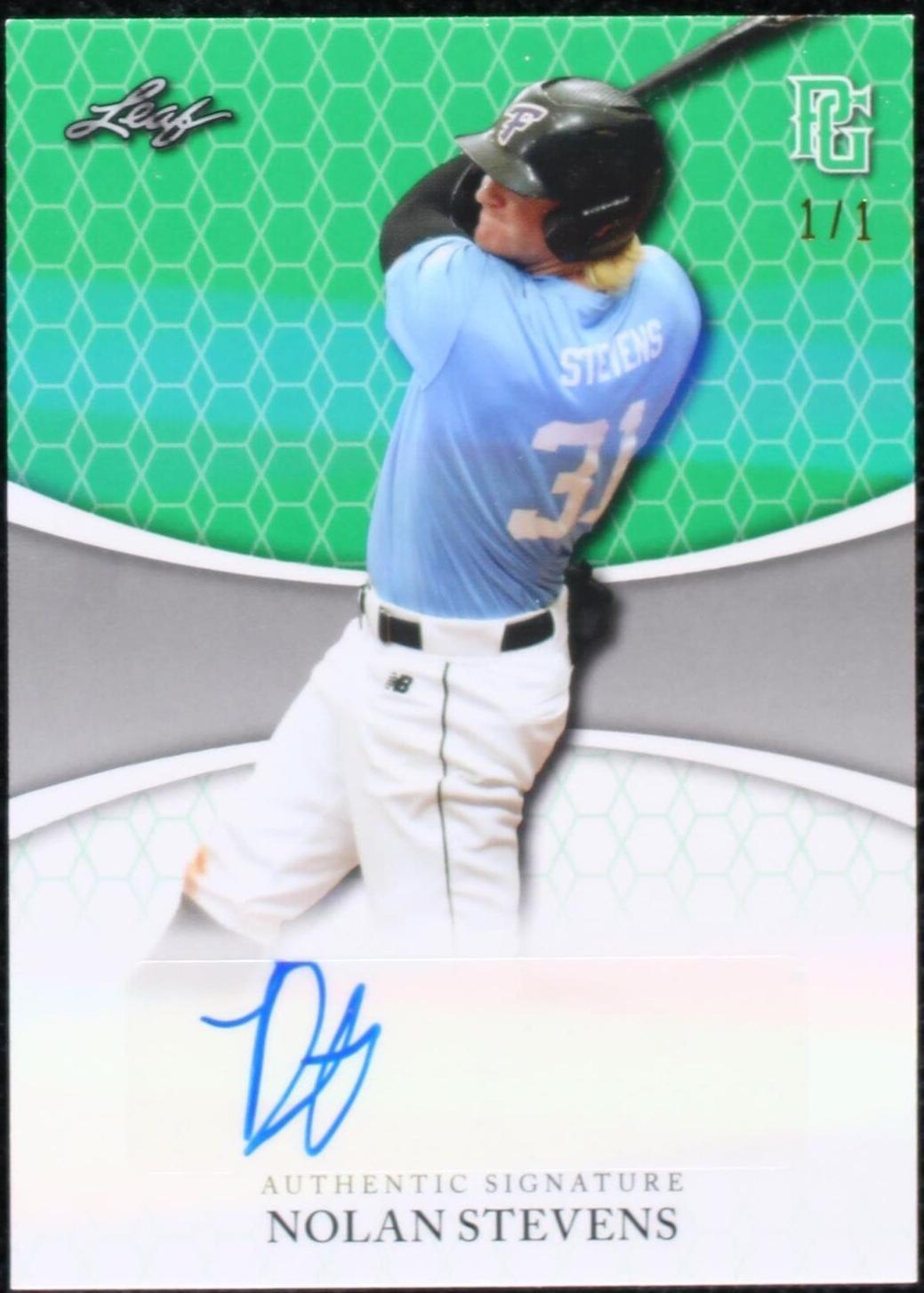 2022 Leaf Perfect Game National Showcase - Autographs Nolan Stevens #BA ...