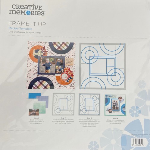Creative Memories FRAME IT UP Recipe Template 12x12 Reusable Mylar ...