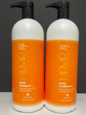 Alterna Hemp Natural Strength Shine Shampoo & Conditioner - 33.8 fl oz ...