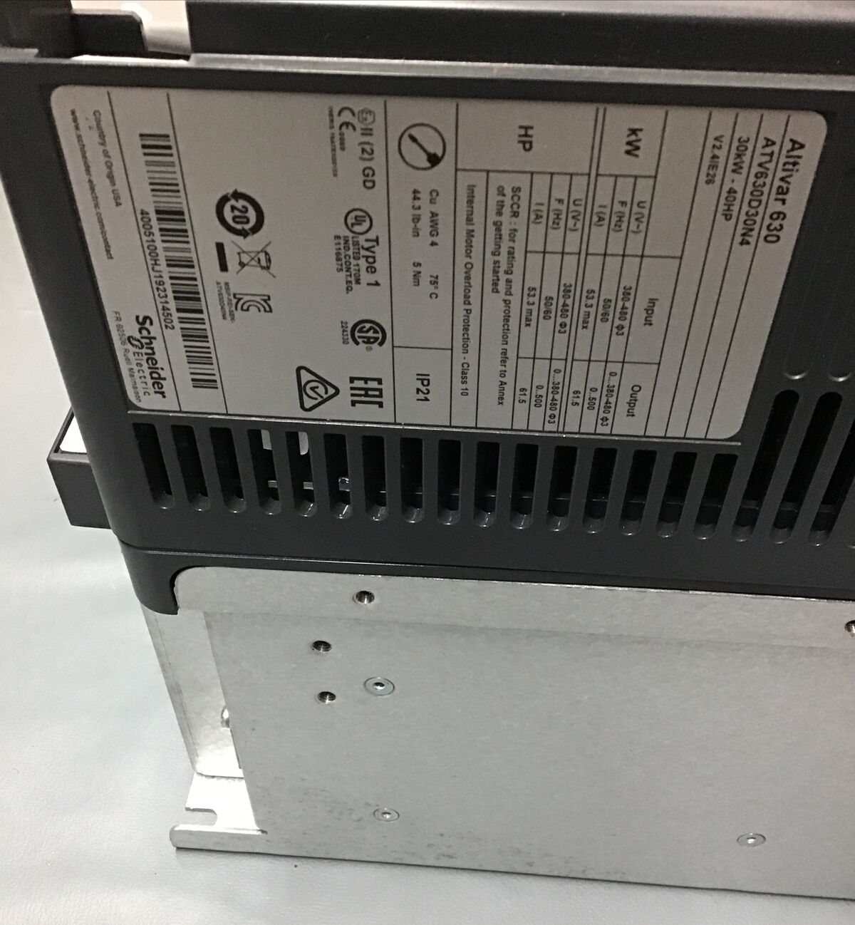 Schneider Electric ATV630D30N4 Variable Speed Drive Altivar 630 (m2) | eBay