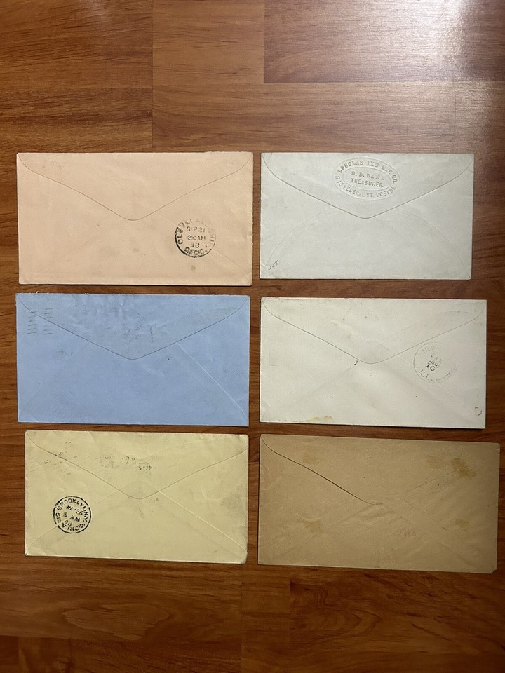 United States Postal Stationery In Lot # 9 - 6 Old Different Postal ...