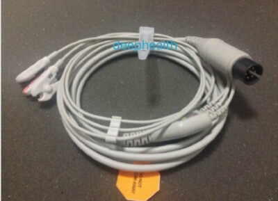 1pcs General 6pin 3 Lead ECG EKG Cable Pinch AHA Compatible | eBay