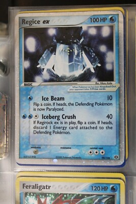 Regice EX 98/106 HOLO Ultra Rare Pokemon Card NEAR MINT | eBay