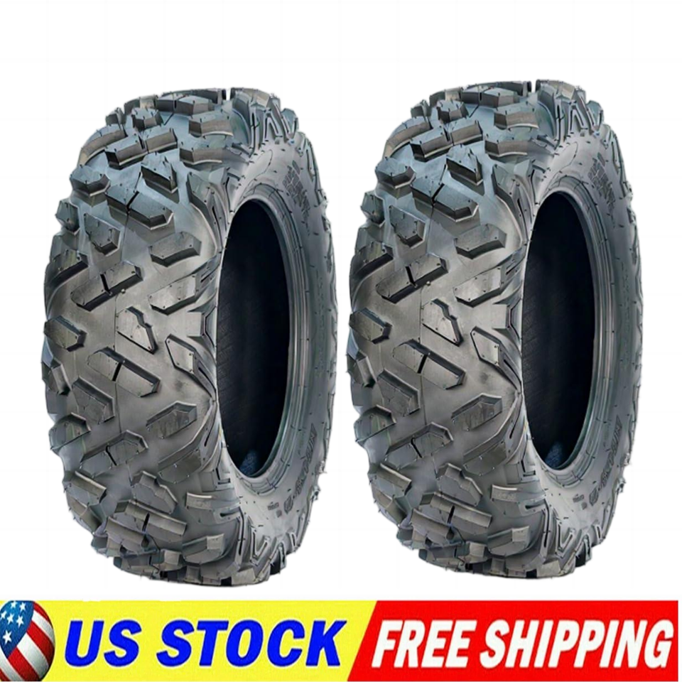 2pcs 24x8-12 ATV UTV Tires All Terrain 6 Ply 24x8x12 Tubeless Off-Road ...