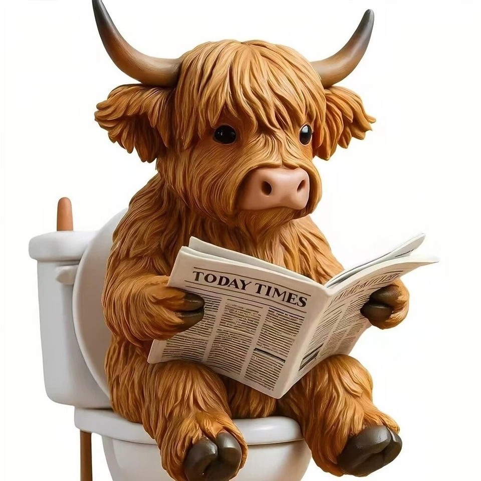 Highland Cow Advent Calendar 2025 3D Handmade Highland Cow Figurine Set ...