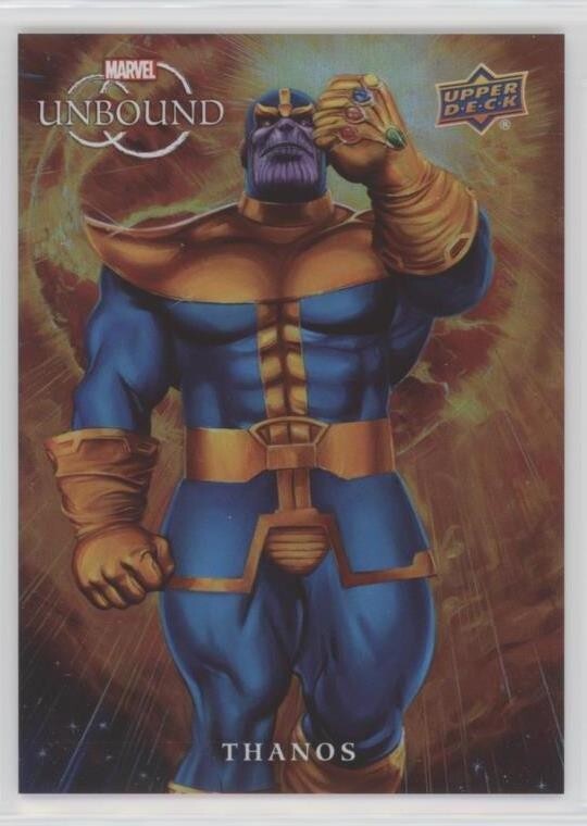 2024 Upper Deck Marvel Unbound Year 3 Rainbow Foil Thanos #130 epack ...